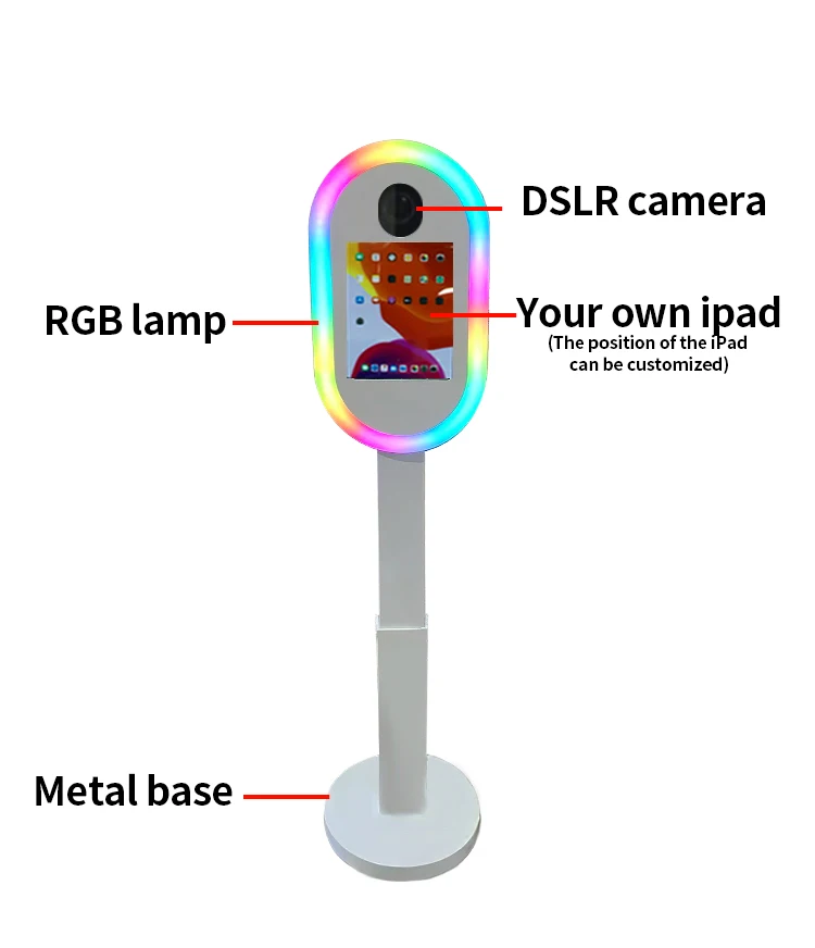 Surface Pro Magic Mirror Photobooth Touch Screenoval Ipad Dslr Photo ...