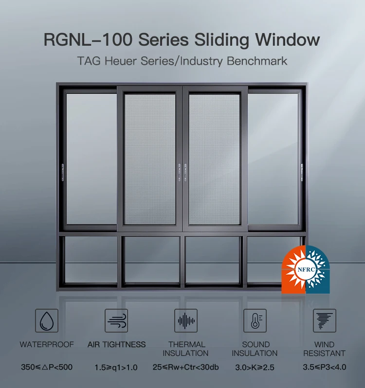 Waterproof Residential Windows - Double Tempered Glass
