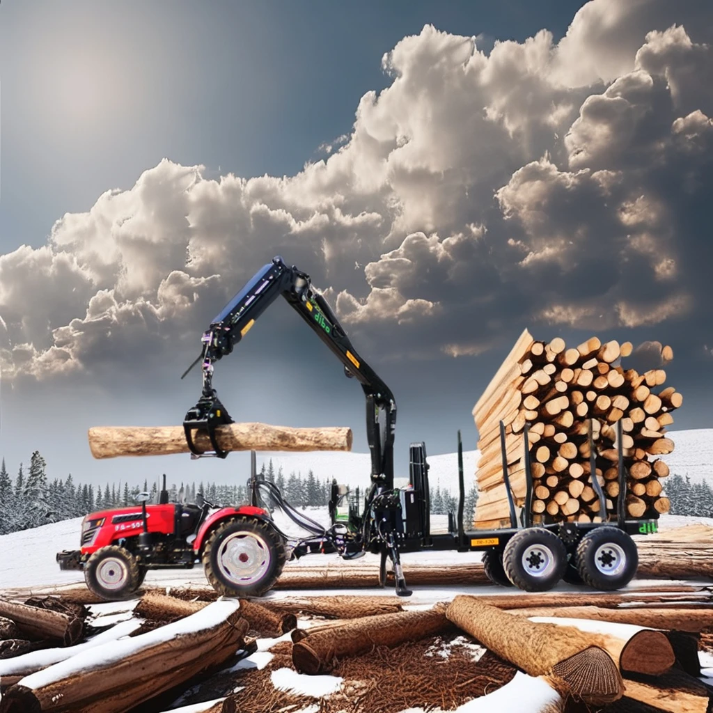 Farm Forest 12ton 14ton 10ton 8Ton 6ton Tractor Mounted Trailer ...
