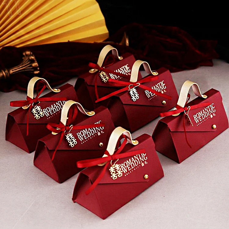 Paper Double Happiness Chocolate Box Wedding Favour Packaging ...