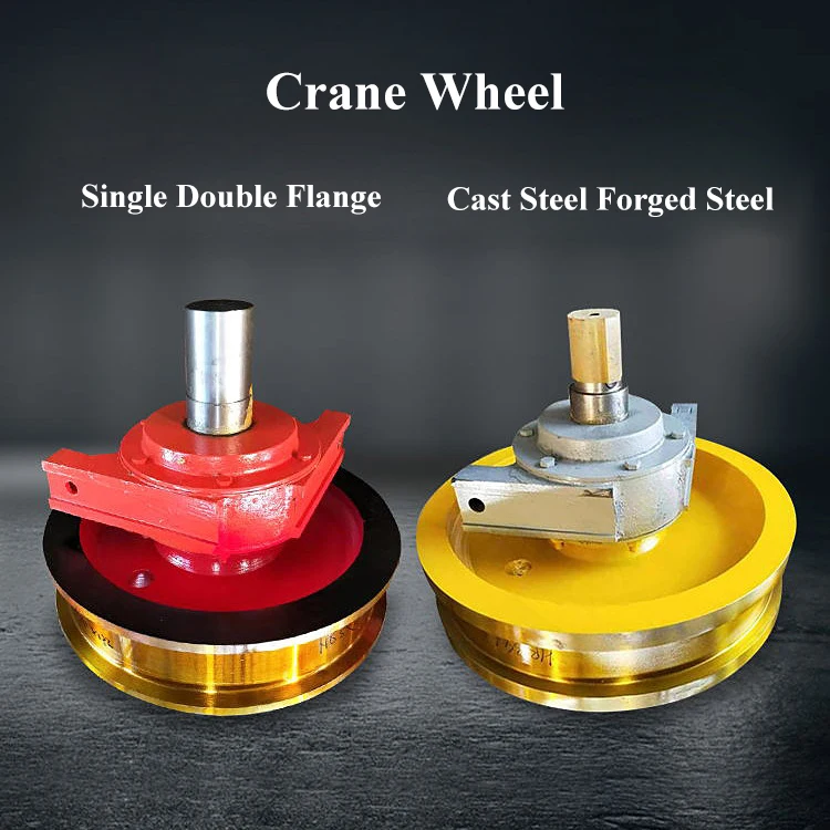 Single Double Flanged Electric Flat Car Wheel Crane Rail Driving Wheel ...