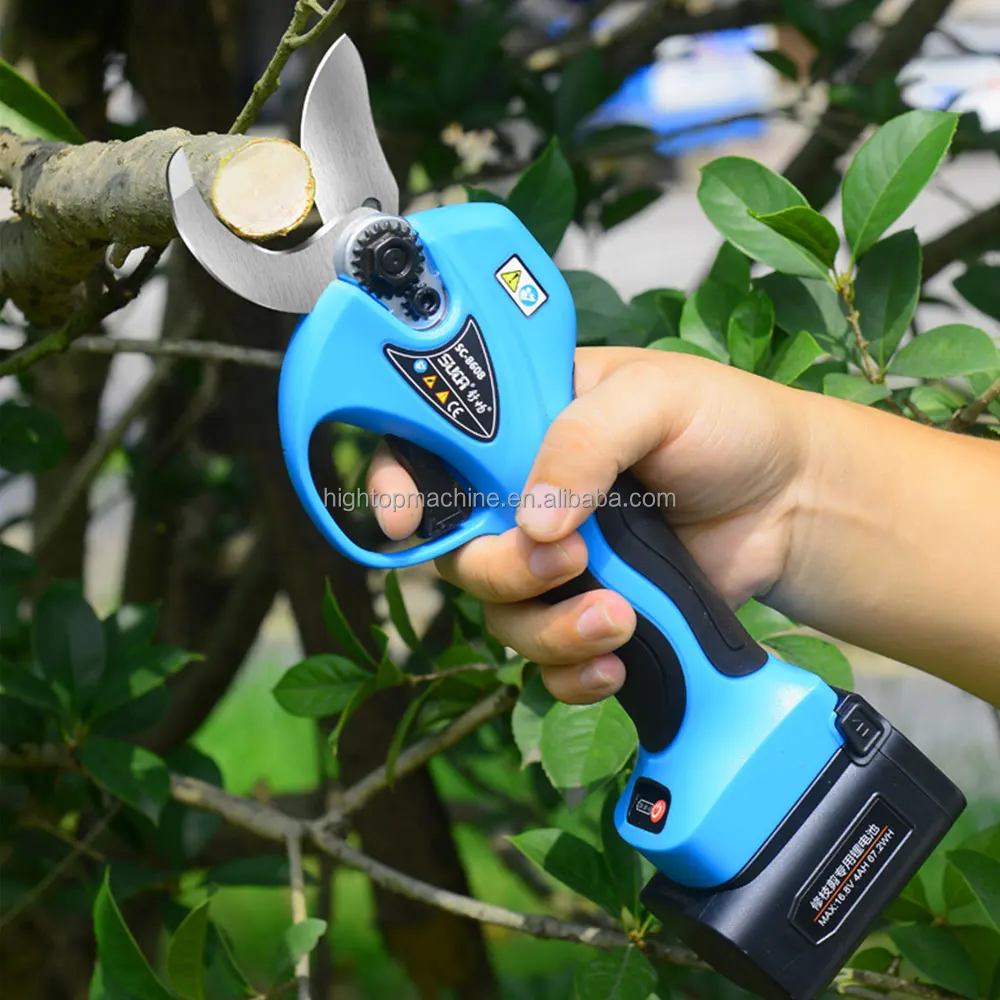 Cordless Pruning Shears Electric Bypass Cutters Powered Hand Operated ...