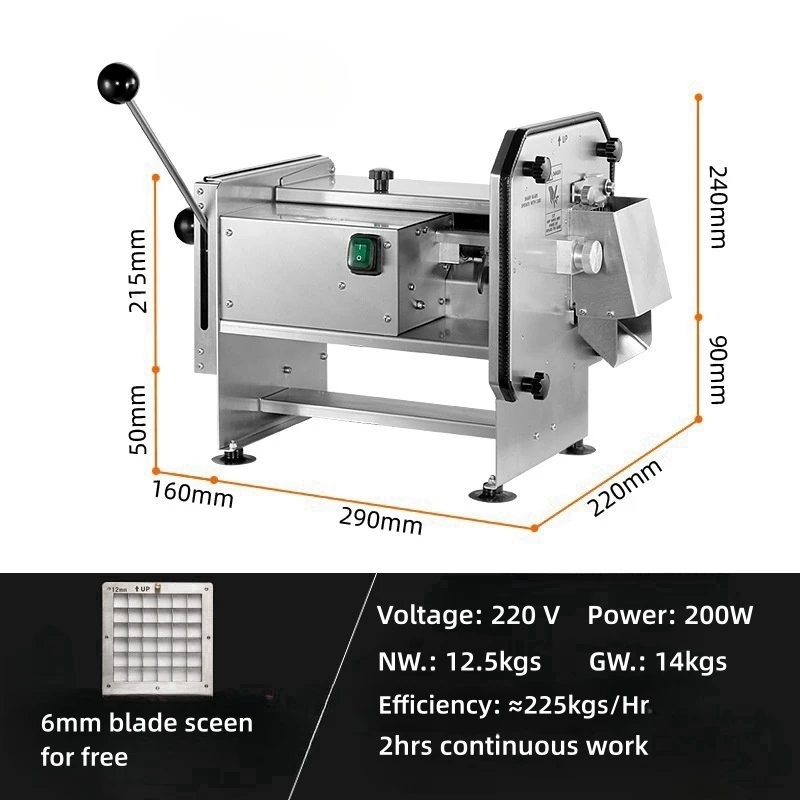 Efficient Vegetable Cutting Machines - Dual Stainless Steel