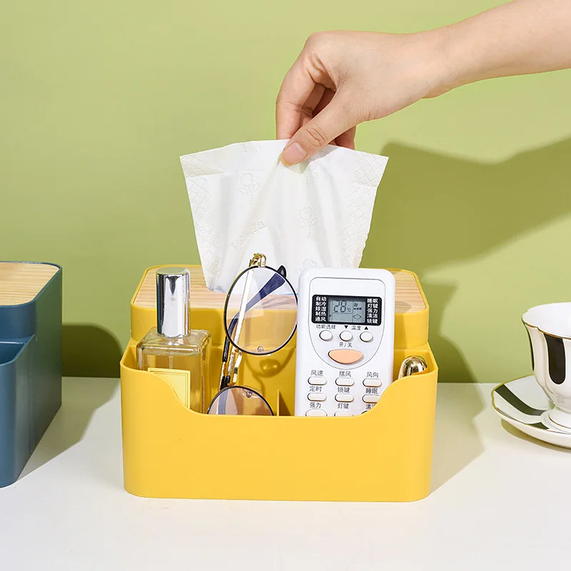 Wood Tissue Box Cover For Disposable Paper Facial Tissues Wooden ...