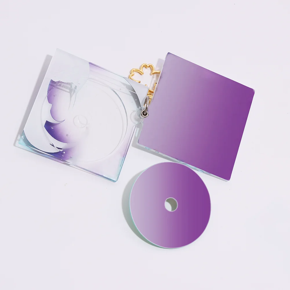 Vigreat New Arrivals - Creative CD Keychain Acrylic Case