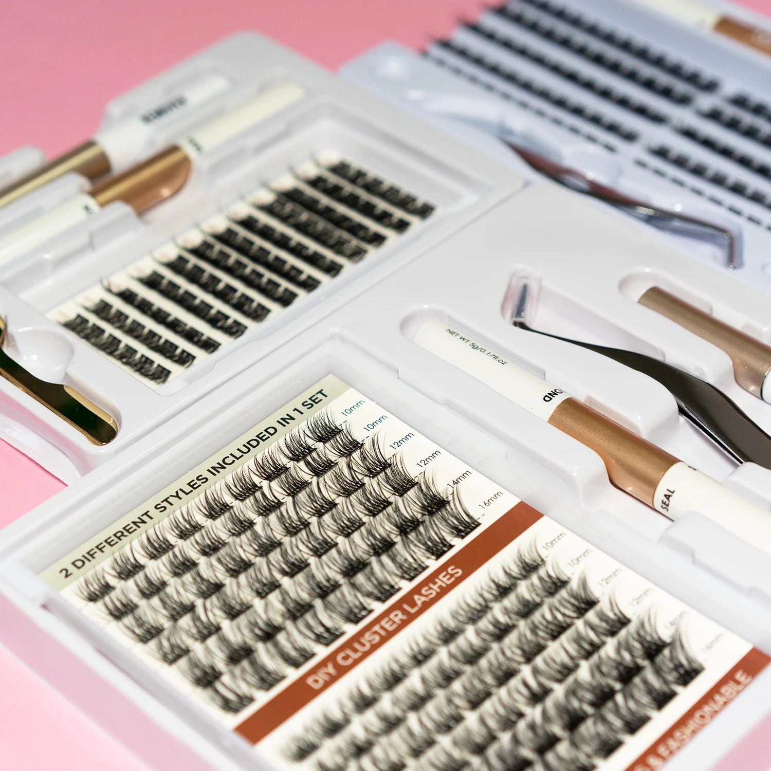 Medylashes Wholesale Cluster Lashes Custom Private Label D Curl Cluster ...