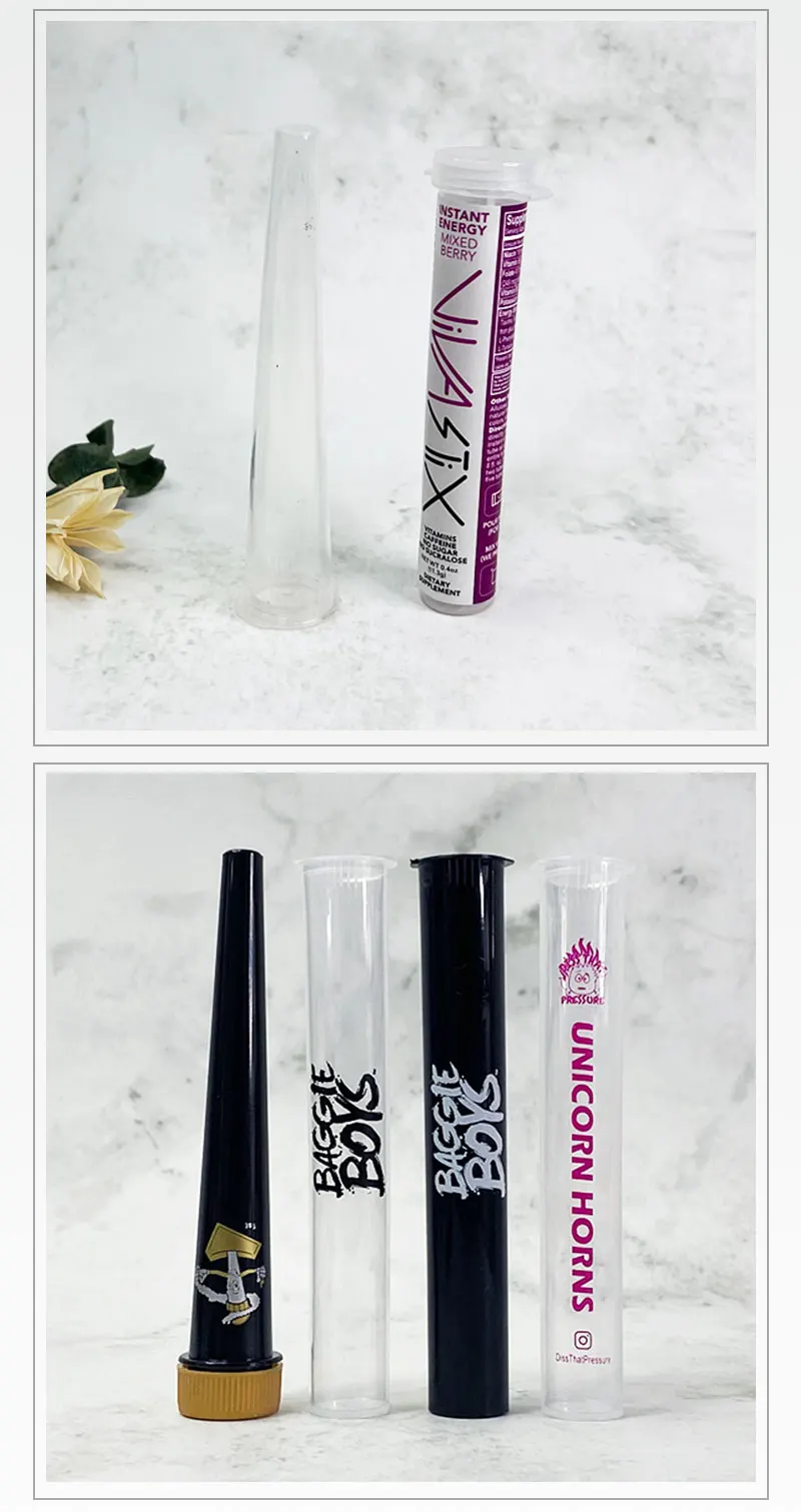 Childproof Plastic 110mm 116mm Colorful Plastic Tube With Top Pop Tube ...