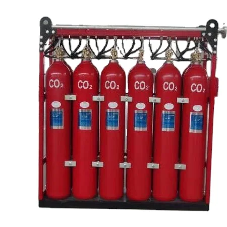 45kg 68l Fire Protection System Co2 Gas Cylinder With Vti Valve Fire ...