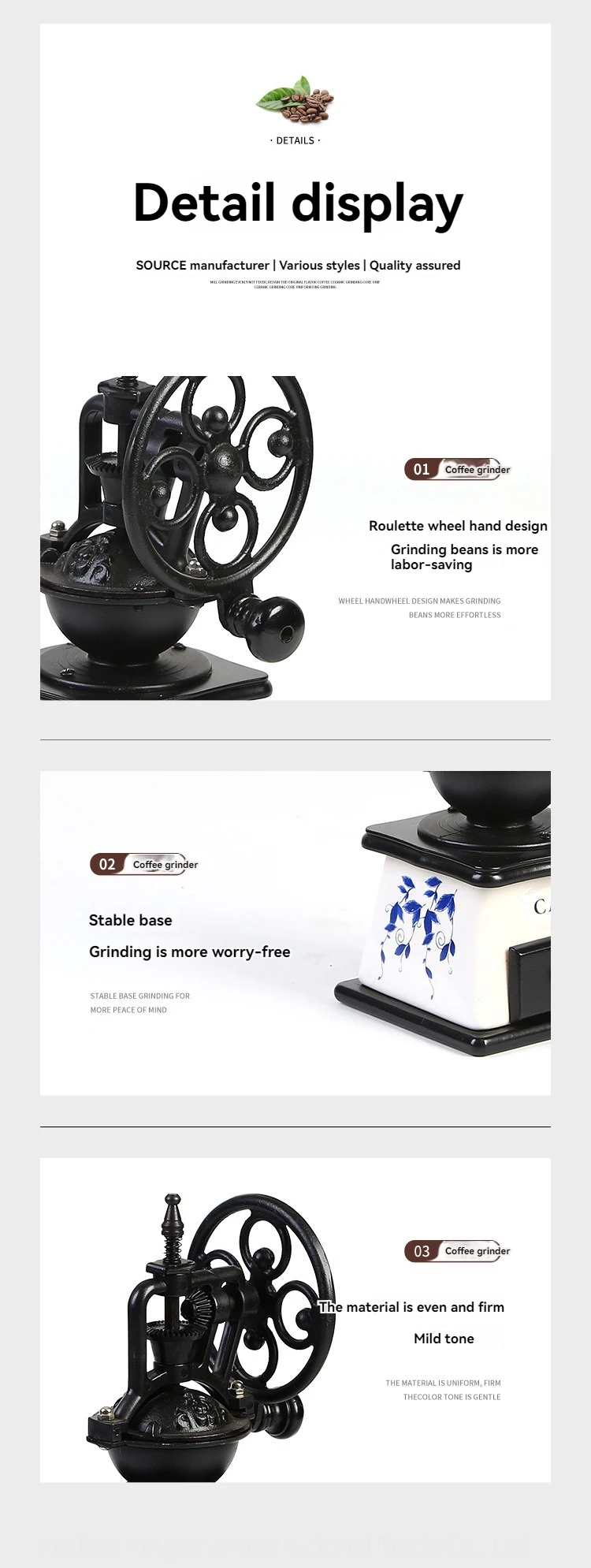 Innovative Products 2024 Vintage Shaker Coffee Grinder Household Manual ...