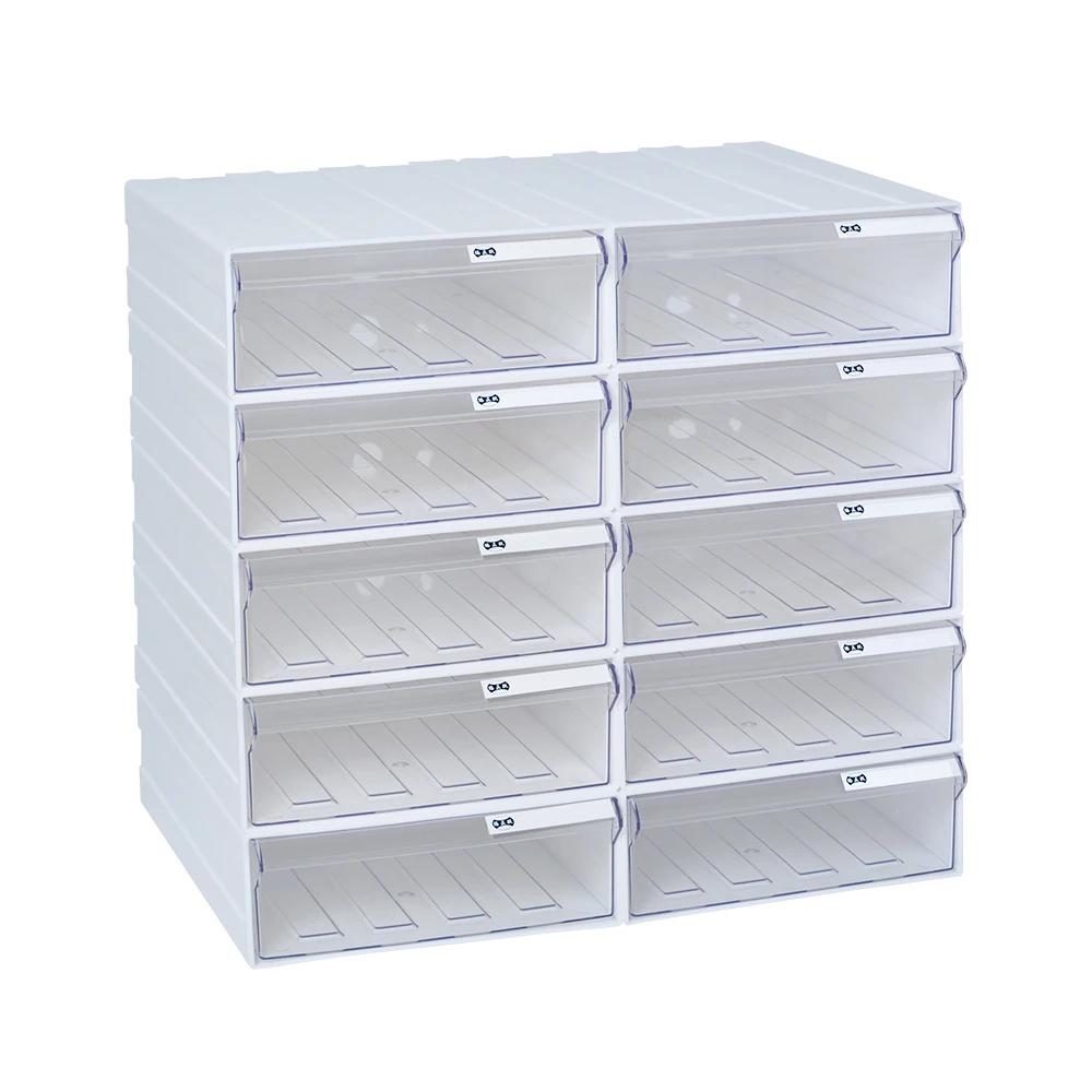 Tengzhengyue A4 Size File Storage Desktop Organizer White Stackable ...