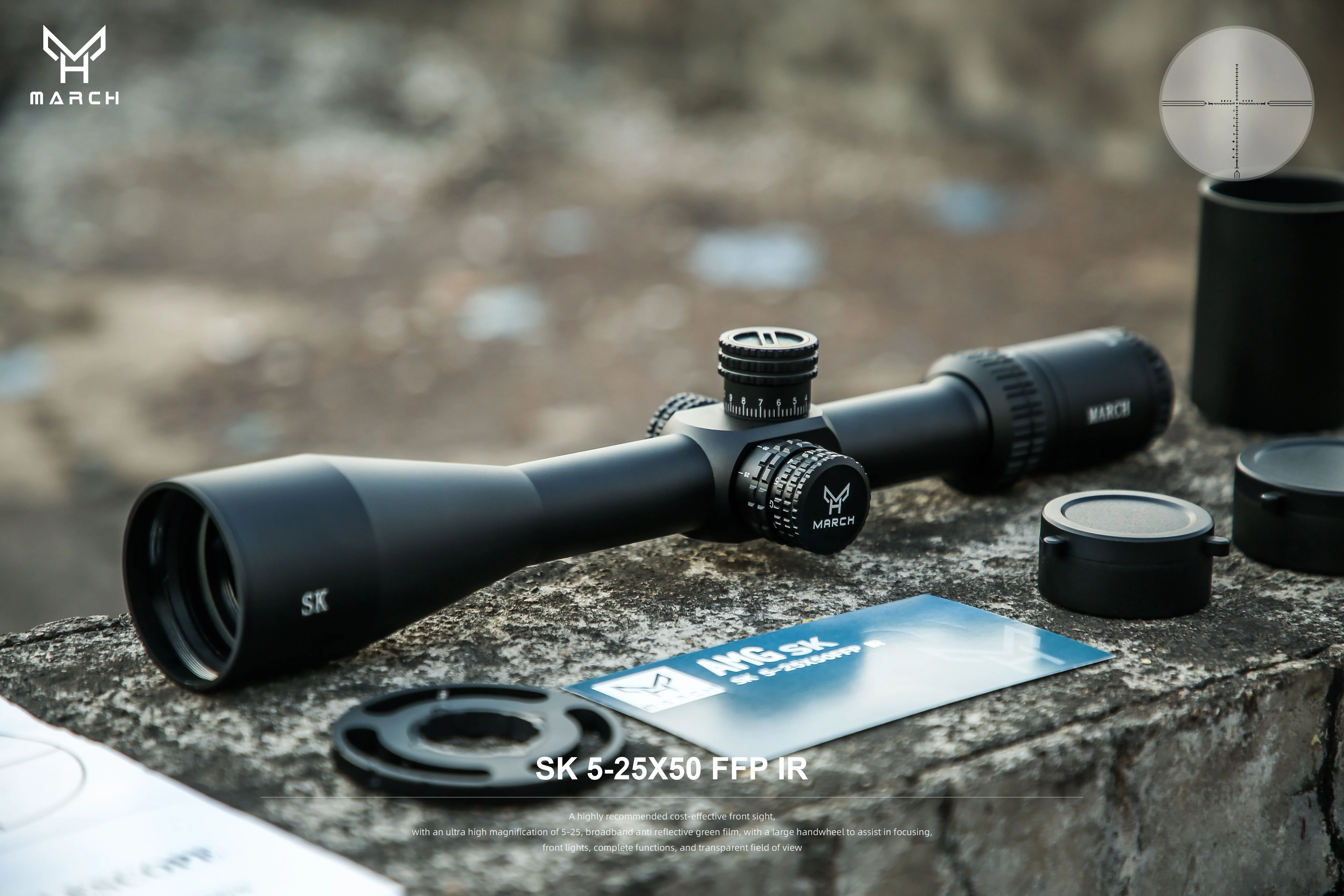 March Sk 5-25x50 Ffp Ir Wide Angle Optics Affordable Ffp Scope With ...