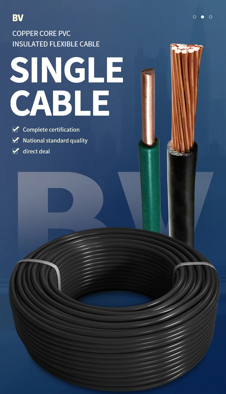 35 Mm2 Single Core Copper Cable Wire High Conductivity PVC Sheathed ...