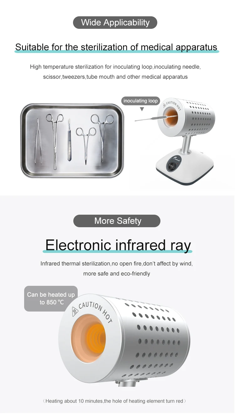 Joan Lab Infrared Inoculating Loop Needle Sterilizer
