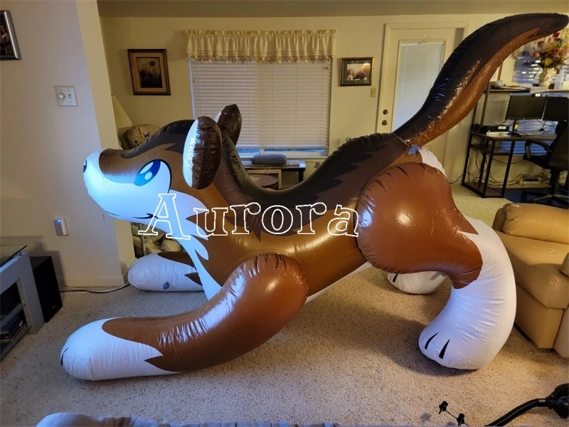 Pvc Inflatable Timber Wolf Animal Toy Inflatable Husky Cartoon For Sale ...