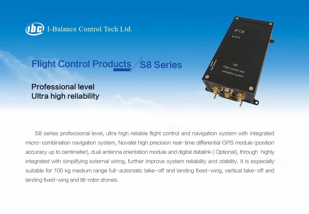 For 100 Kg Class S80 Flight Control System Combined Navigation Vertical ...