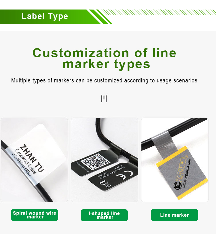 Custom Printing Waterproof Adhesive Vinyl Power Cable Label Sticker ...