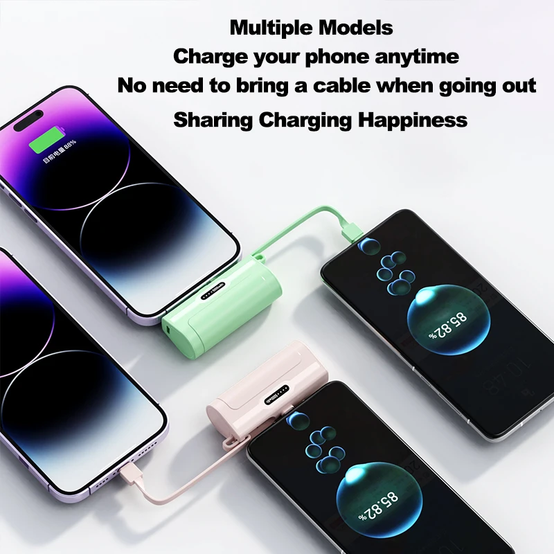 Hot Selling Products Capsule Power Bank 5000mah Mini Portable Power ...