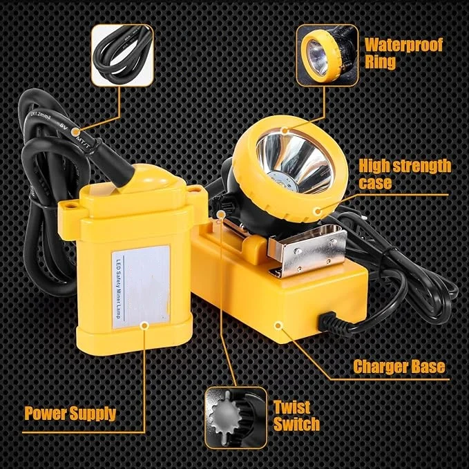 Professional Led Underground Safety Mining Head Lamp Super Bright ...