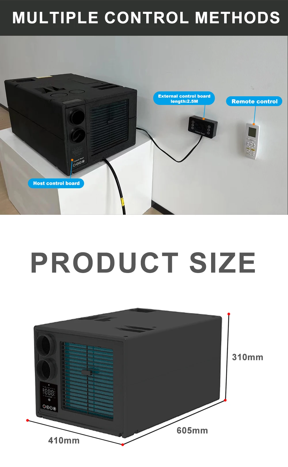 Under Bench air Conditioner Rv 12v air Conditioner Car Tent Boat House ...