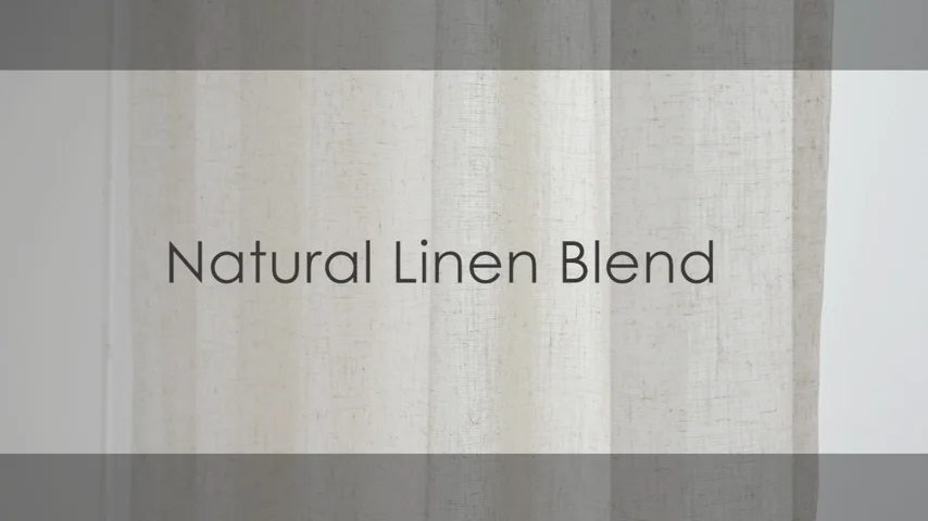 Luxury Linen Blackout Curtains Blackout Heat Insulation Simple Linen ...