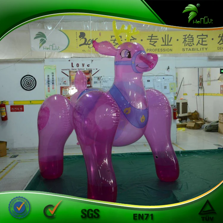 Custom Pink Deer Inflatable Toy Animal Hongyi Inflatable Balloon ...