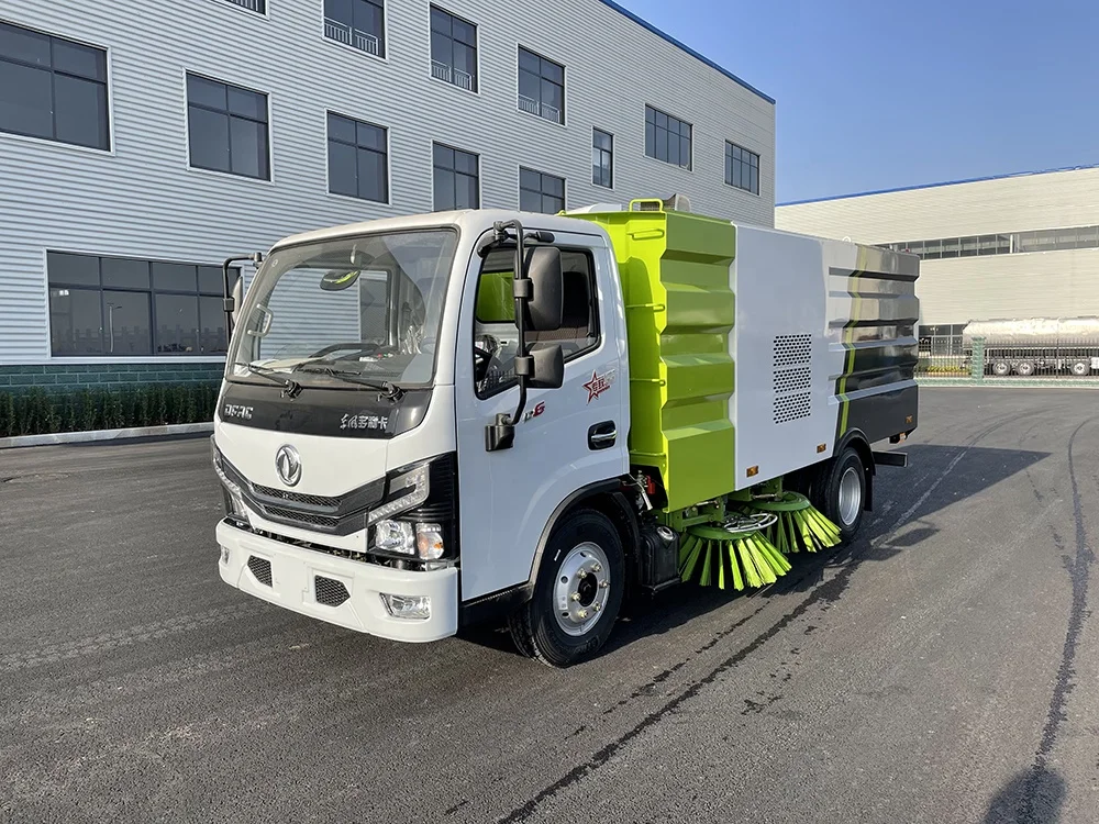 New Design 2024 Dongfeng Dfac Euro V Vi Manual Road Sweeper Cleaning ...