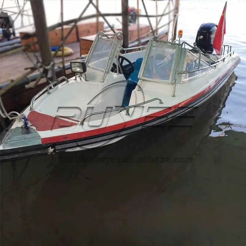 New Arrival Speed Boat 40-60 Hp Engine Fiberglass Boat For 8 Person ...