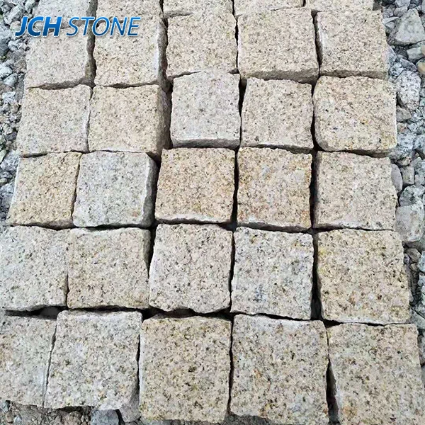 G682 Yellow Granite Cobble Stone - Durable Paving Solutions