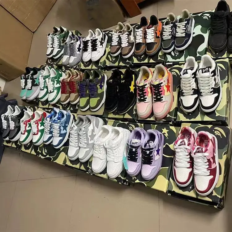 Wex High Quality New Designer Unisex Sport Bapes Shoes Star Printing ...