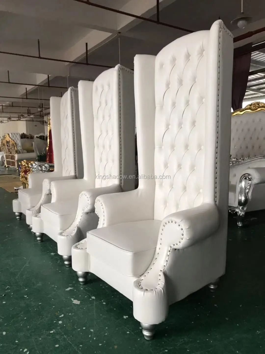 Luxury Leather Pedicure Chair - High Back Queen Spa Throne
