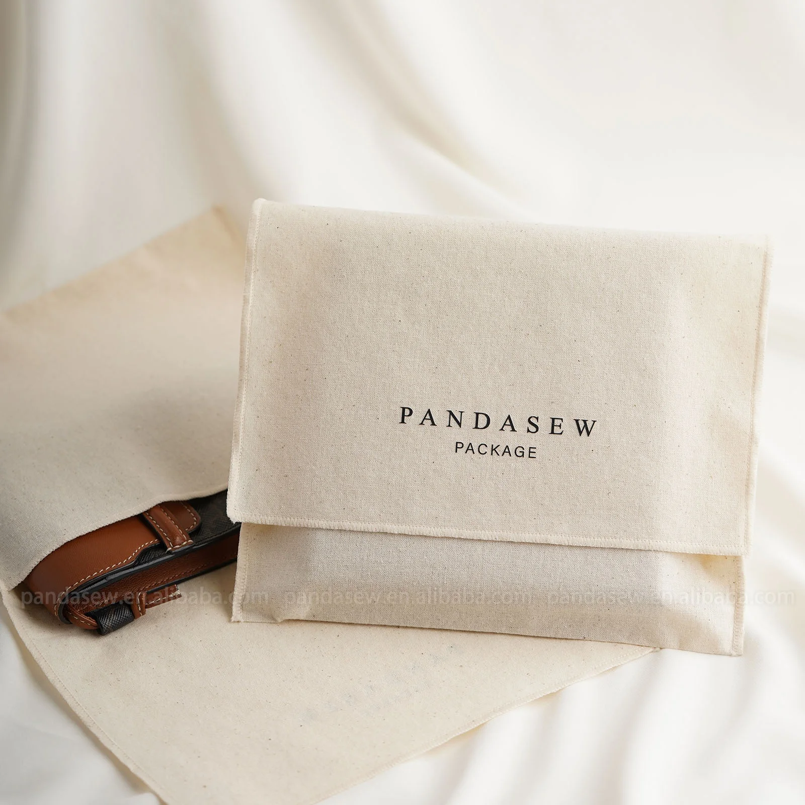 Pandasew Custom Logo Natural Promotional Muslin Bag
