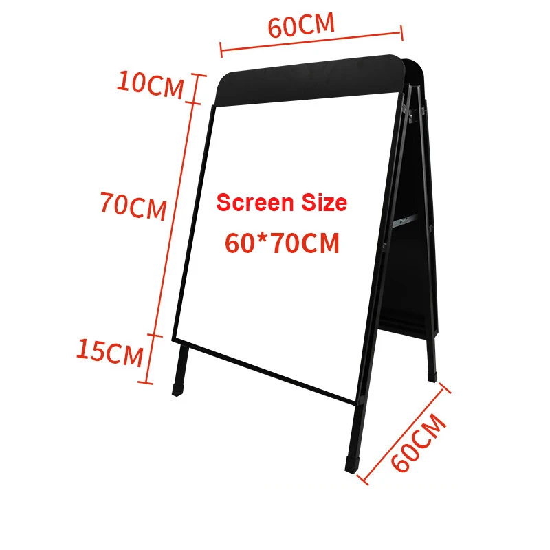 Metal Advertising Boards Stand Free Standing Display a Frame Double ...