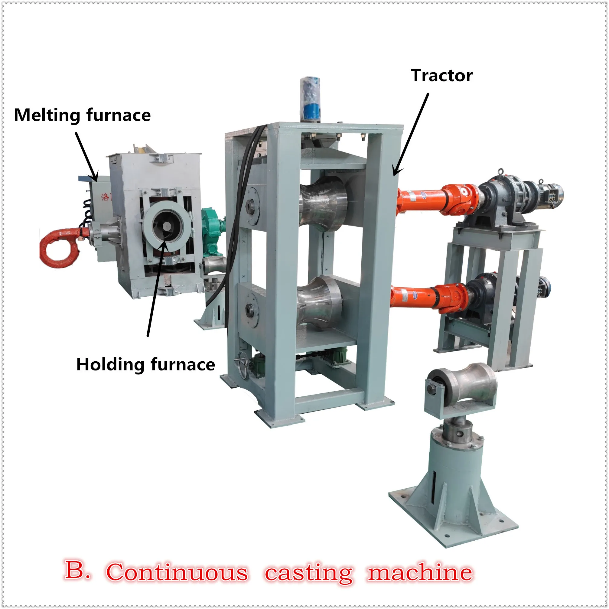 Customized Horizontal Continuous Casting Machine For Copper Aluminum Rod Tube Casting - Buy Rod ...