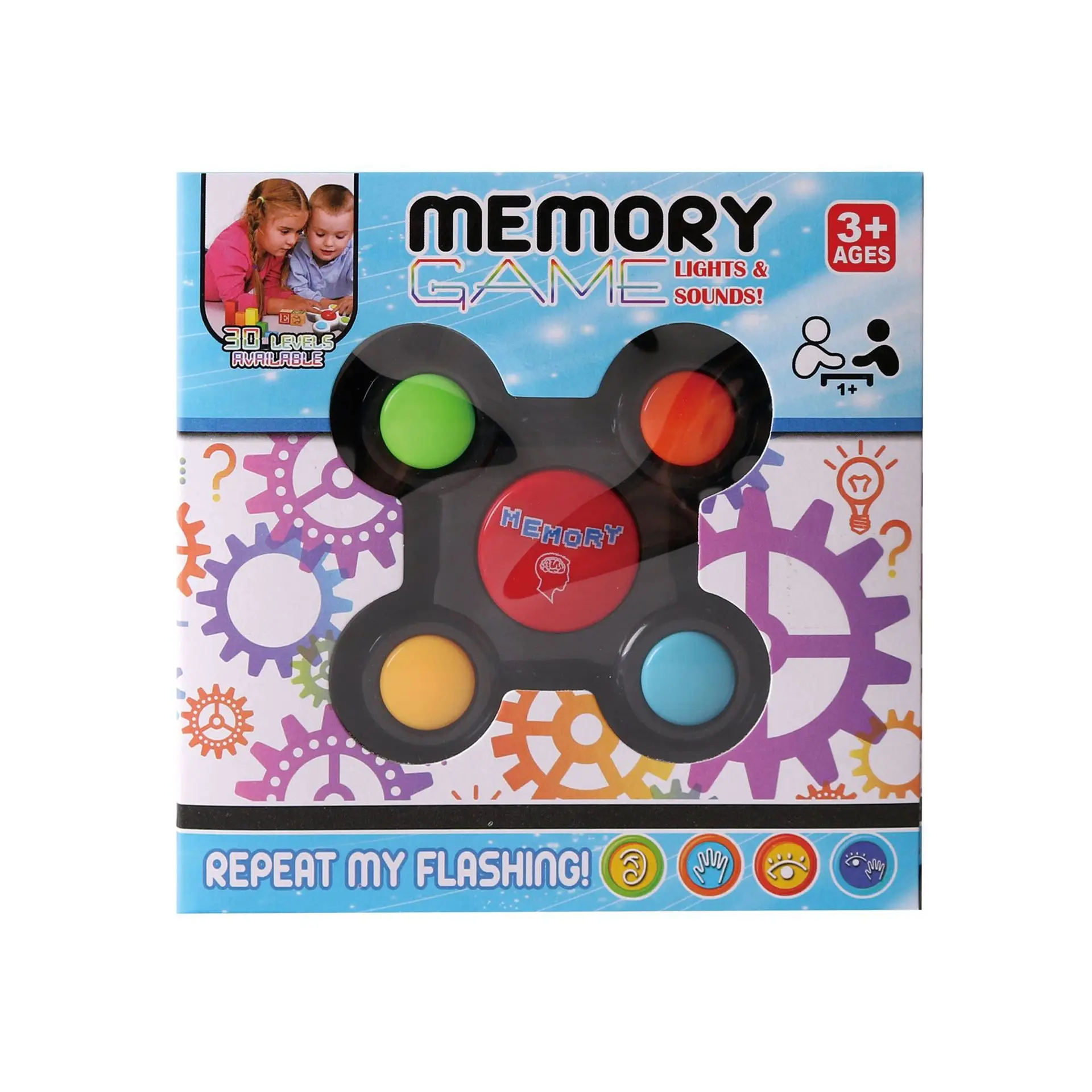 Mini Size Kids Memory Brain Toys Flashing Cube Follow Game Electric ...