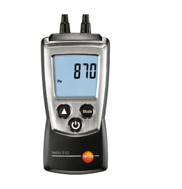 Testo 510 Digital Manometer Temperature and air Density Compensation LS ...