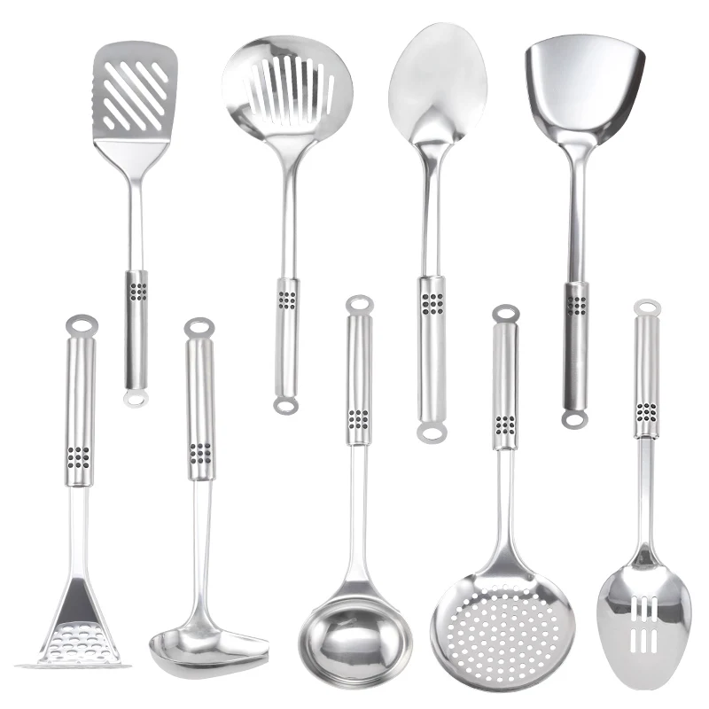 9pcs stainless steel kitchen utensils set cooking utensils for kitchen ...