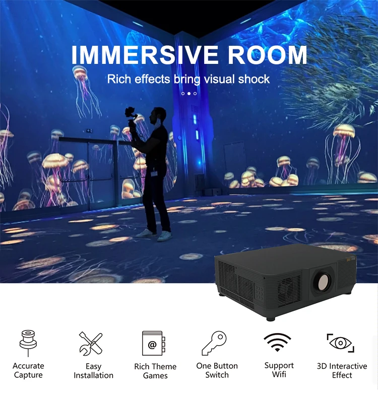 3D Immersive Tunnel - Full 360 Degree Interactive Projection