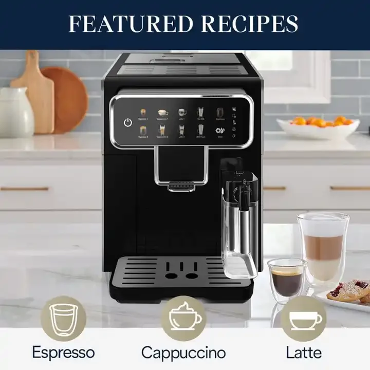Fully-automatic Espresso Intelligent Electric Cappuccino Latte Coffee ...