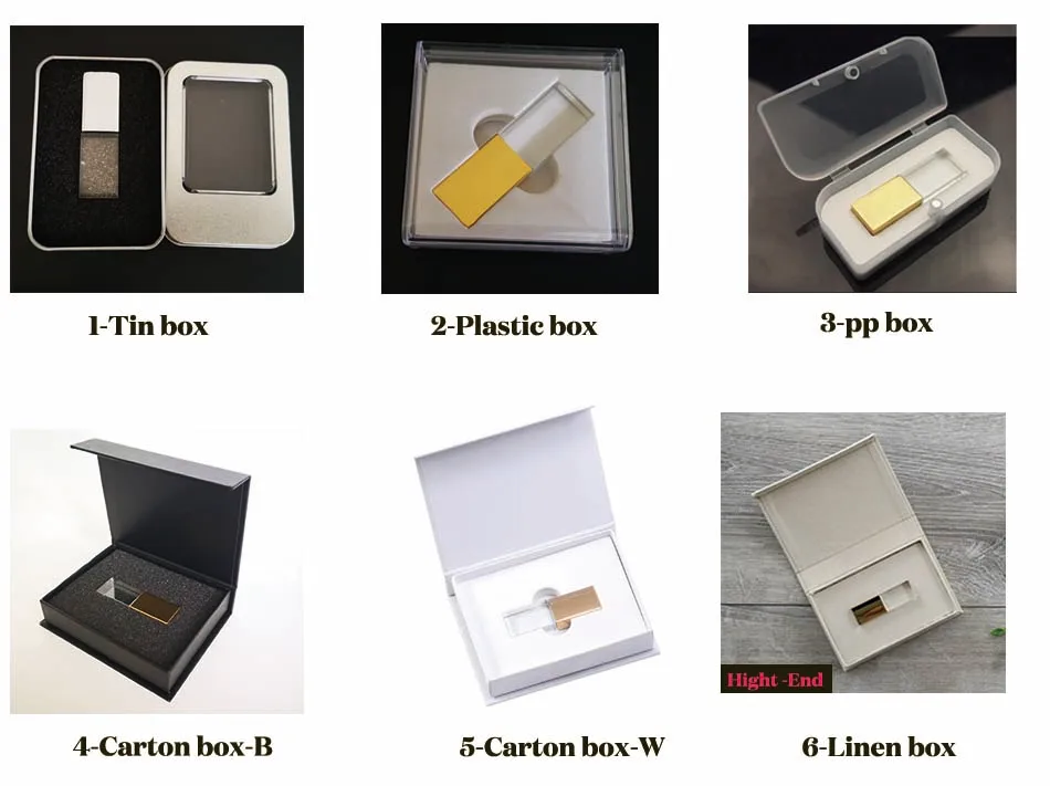 Luxury Glass Usb Stick 2.0 3.0 Usb Flash Disk Memory 16gb 32gb 64gb ...