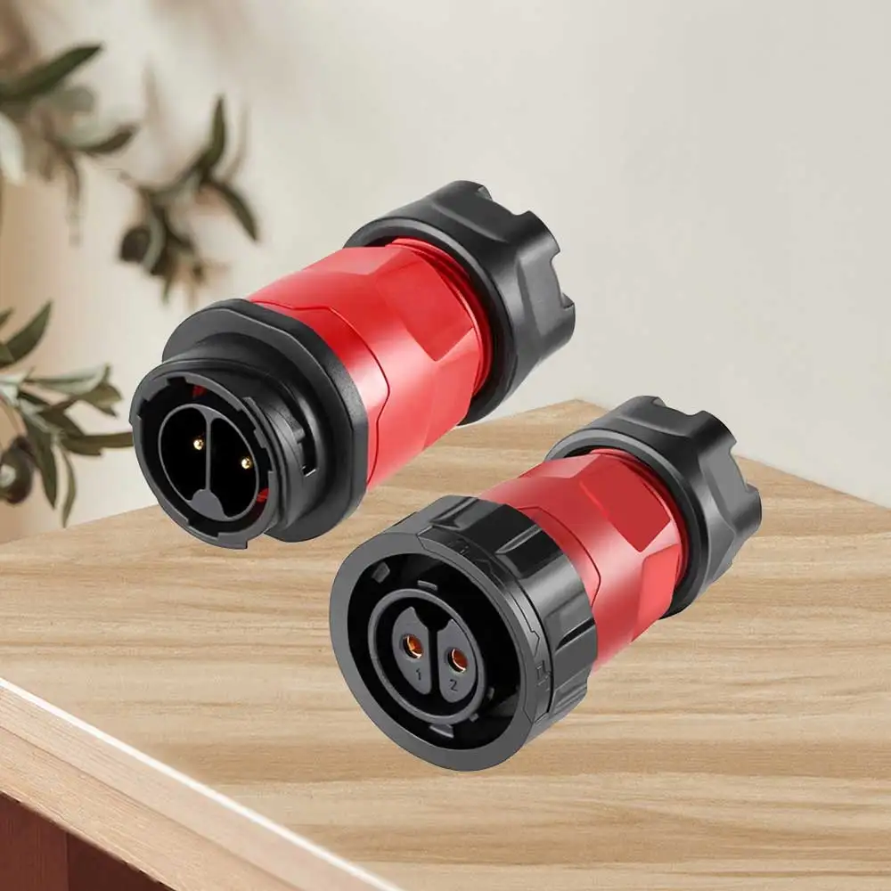 Oswell Electrical Waterproof Bulkhead 2 Pin Connector With Power Wire ...