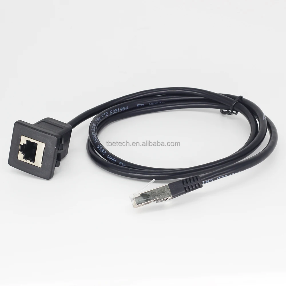 Car Console RJ45 Socket - Ethernet Extension Cable