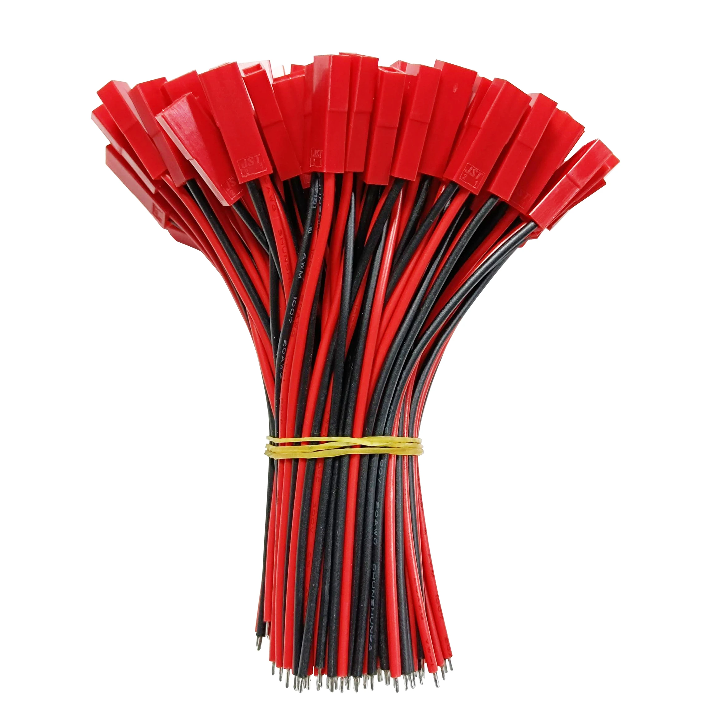 Male and Female JST 2PIN Connectors with 20AWG Silicone Wire