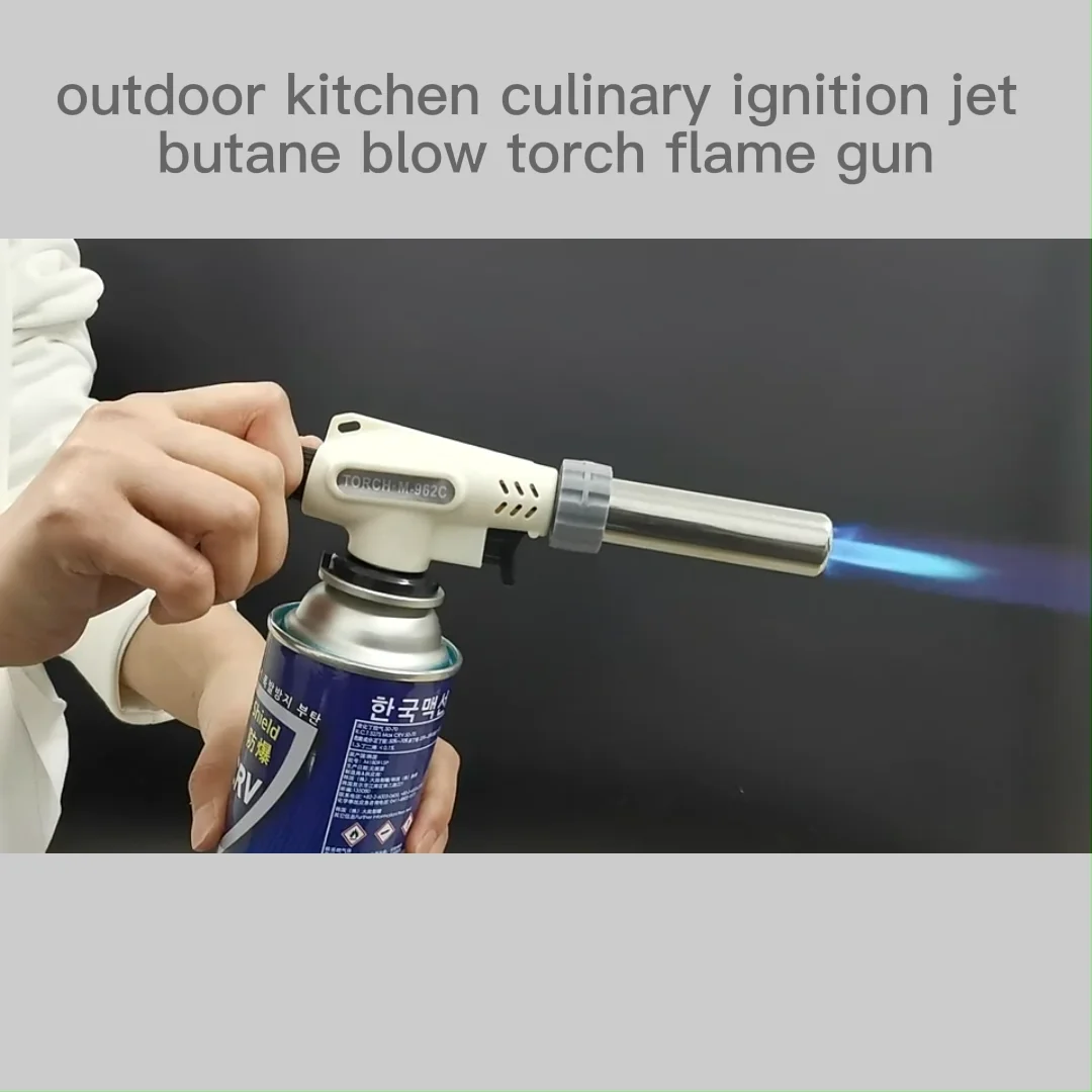 Portable Multifunction 19mm Nozzle Blow Butane Gas Torch Lighter Fire Flame Gun Gas Torch ...