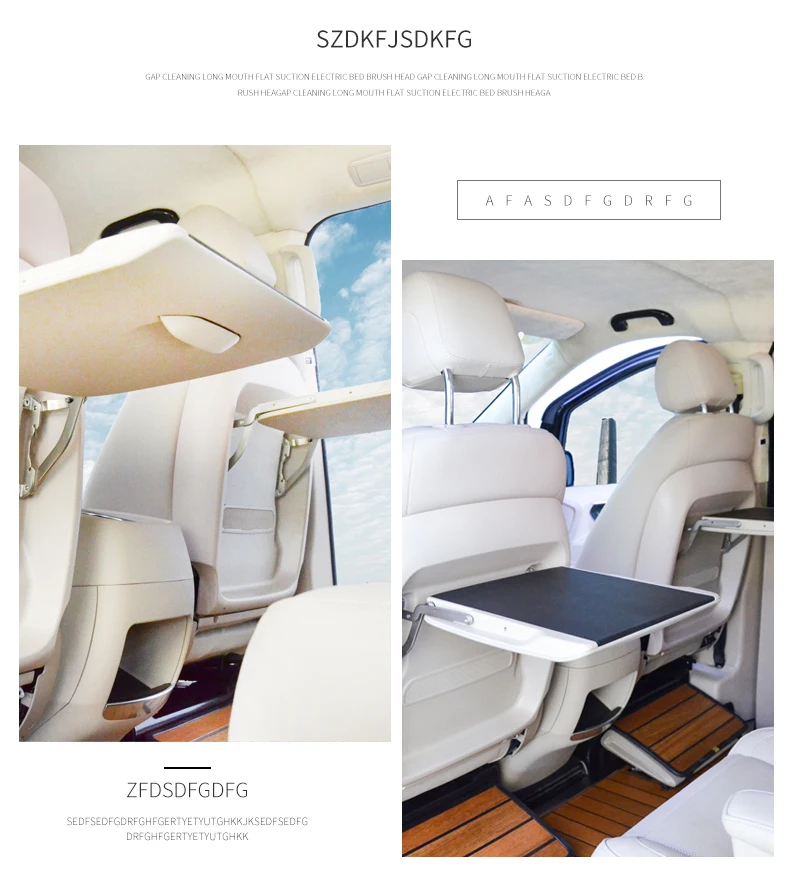 Luxury Electric Folding Car Seat Table With Leg Support - Oem Available