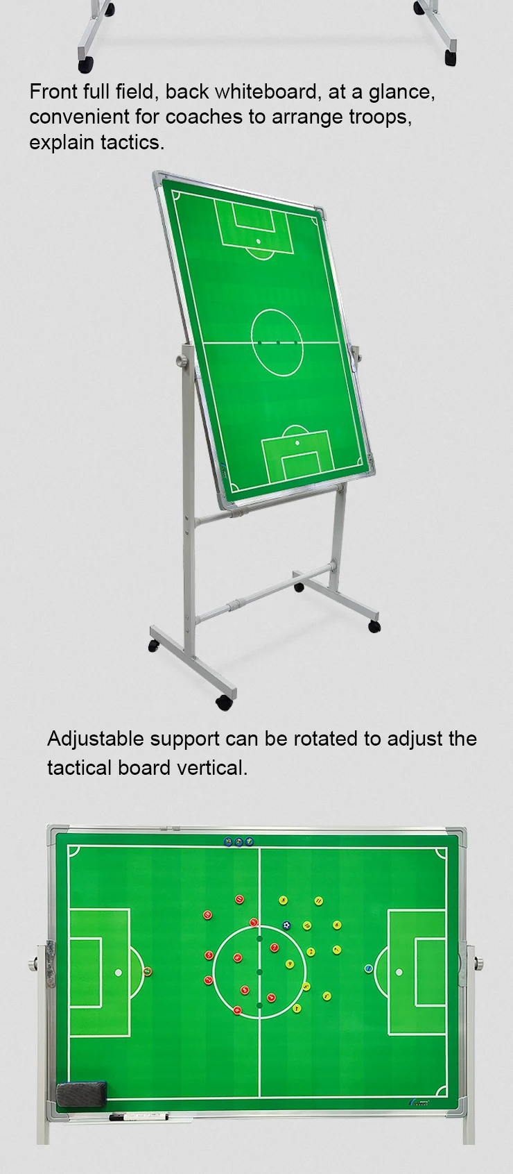 Mock Soccer Field coach Tactical Instruction Instructs Large Size ...