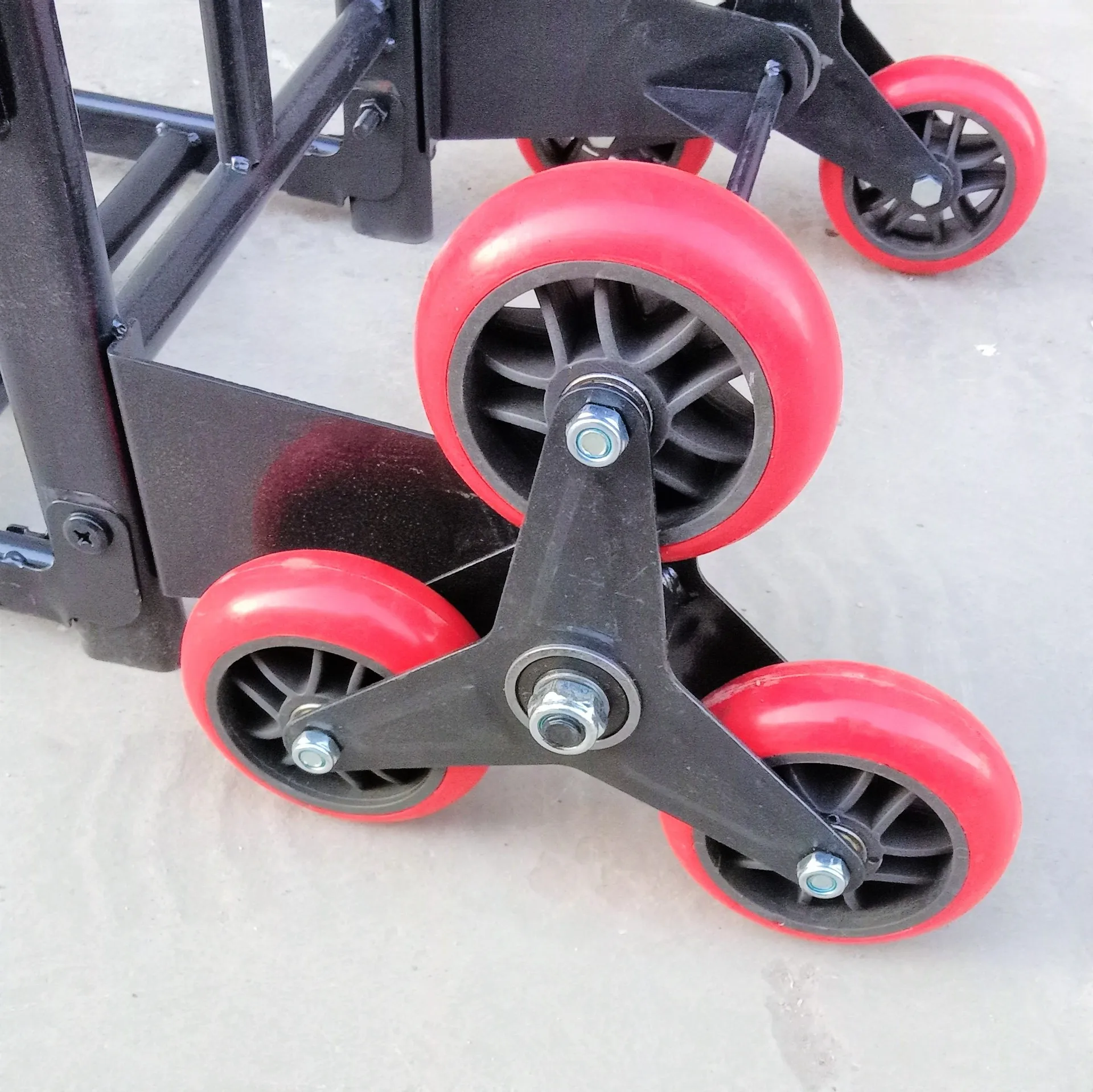 Swivel Stair Climbing 6 Wheels Triangle Frame Caster Wheels for Hand ...