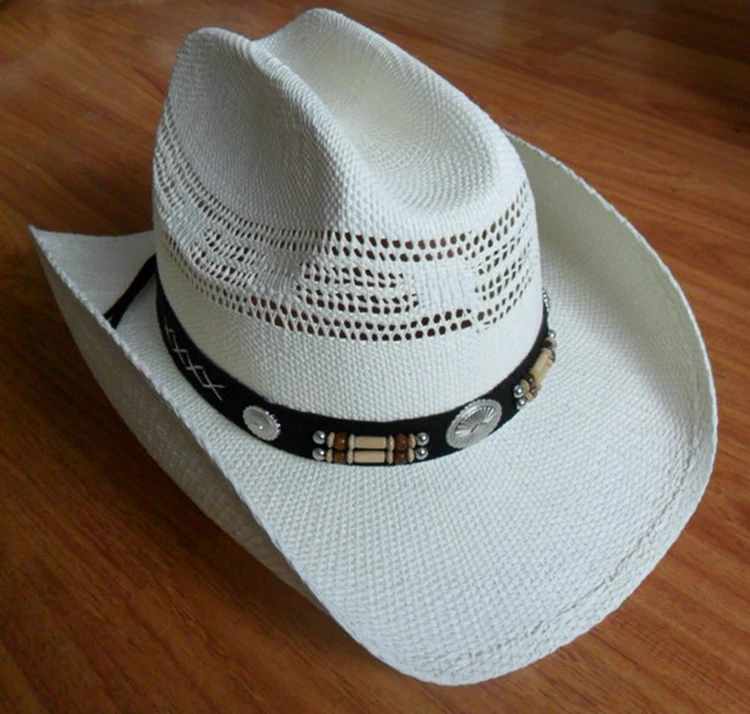 Custom Beach Hat - High Quality Men Cojo Vaquero Straw Cowboy Hat
