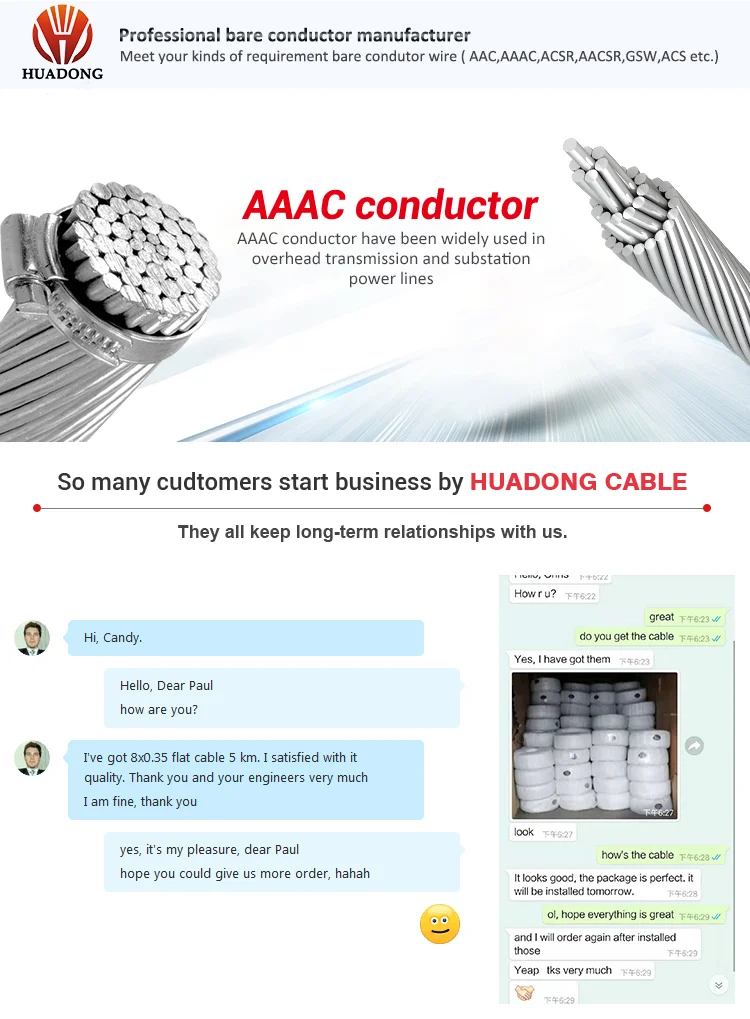North American Market All Aluminum Conductor Canton Cairo Darien Elgin Flint Greeley Aaac ...