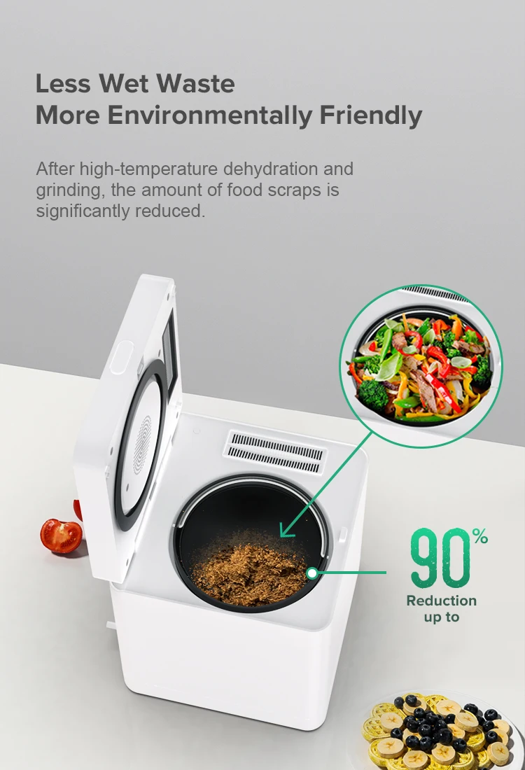 Ai 2.5 Liters Smart Waste Composting Machine Odor Free Kitchen Garbage ...