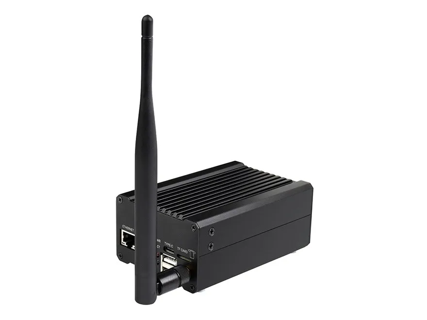 Raspberry Pi CM4 NAS Host with Dual SATA, 2-Inch LCD, and Gigabit ...